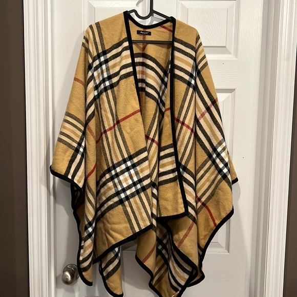 Janice | Sweaters | Janice Plaid Poncho | Poshmark